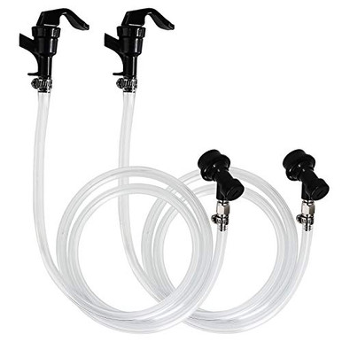 FERRODAY 1/4" Ball Lock Beer Line Assembly, 5ft Liquid Line Picnic Tap ...