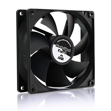 AAB Cooling Black Silent Fan 9 - Silent and Efficient 92mm Fan with 4 ...