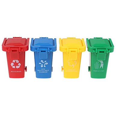 LotCow Kids Garbage Classification Toy Mini Curbside Garbage Trash ...