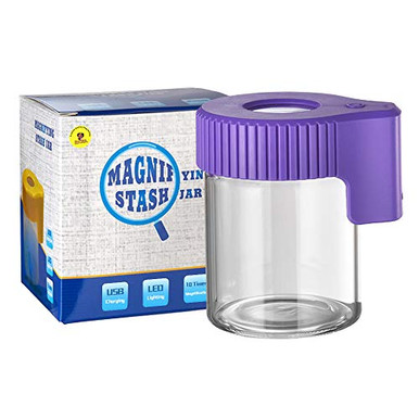 Honeypuff Light-Up LED Transparent Glass Air Tight Storage Jars ...