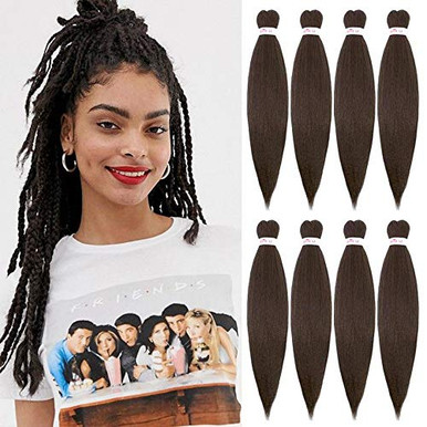 Pre Stretched Braiding Hair Ombre Color hair Extensions Braid in 8 ...