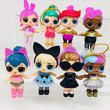 Cloud 8 Pcs L.O.L Surprised Dolls Cake Toppers, Boy and Girl Baby ...