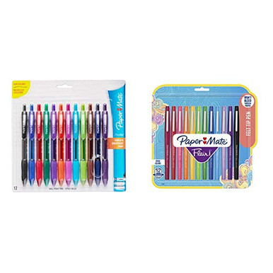 Paper Mate Profile Retractable Ballpoint Pens Bold -1.4mm- 12 Count and ...