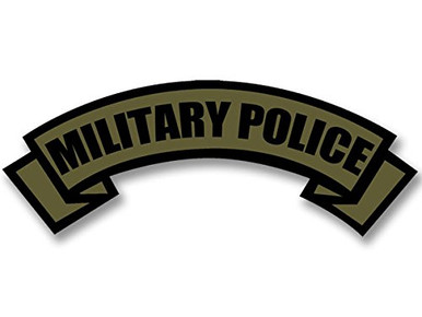 American Vinyl Green Tab Shaped Military Police Sticker -Army mp ...