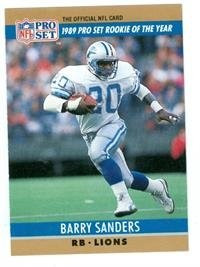 1990 Pro Set -1 Barry Sanders ROY - Warehousesoverstock