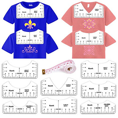 T-Shirt Alignment Guide Tool for Designing Clothing Back and Front ...