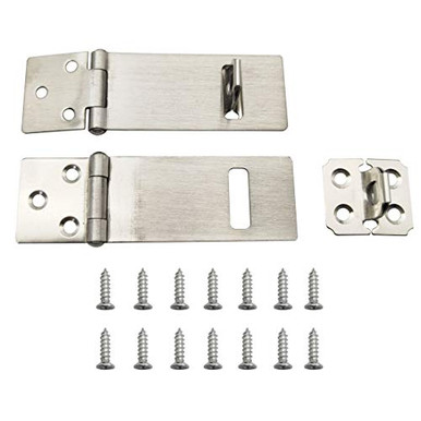 Sipery 2 Pack Safety Staple Padlock Hasp Door Clasp Gate Lock Latch ...