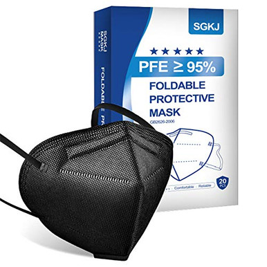 20 Pack Protection 95 percent Face Mask Efficiency Filtration 95 ...