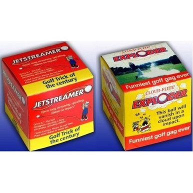 Jet Streamer and Exploding Golf Ball Prank and Gag Set ...