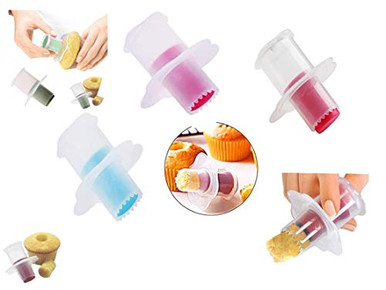 KEJITOUDM 3-Piece Cupcakes Cupcake Filling Tool Filler Corer Cupcake ...