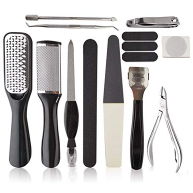 Pedicure Kit Professional Pedicure Tools Set 15 in 1 Callus Remover ...