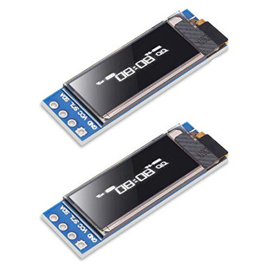 Organizer 2pcs I2C OLED Display Module 0.91 Inch I2C SSD1306 OLED Display Module I2C OLED Screen ...