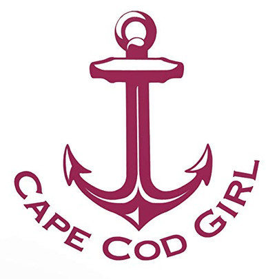 Custom Anchor Cape Cod Girl Vinyl Decal - Nautical Beach Bumper Sticker ...