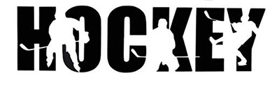 Custom Hockey Vinyl Decal - Ice Hockey Bumper Sticker for Tumblers ...