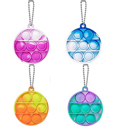 QAWAEA 4Pcs Fidget ToySimple Dimple Fidget ToyPush Pop Bubble Fidget ...