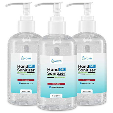 Wave Gel Hand Sanitizer - Advanced No-Rinse Gel - 75 percent Alcohol ...