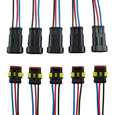 ZYTC 3 Pin Way Car Waterproof Wire Connector Plug Auto Electrical Wire ...