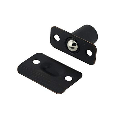 Oil Rubbed Bronze Closet Door Ball Catch with Radius Corners Door ...