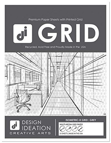 Design Ideation Brand Grid Paper - Multi-Media Grid Paper for Pencil ...