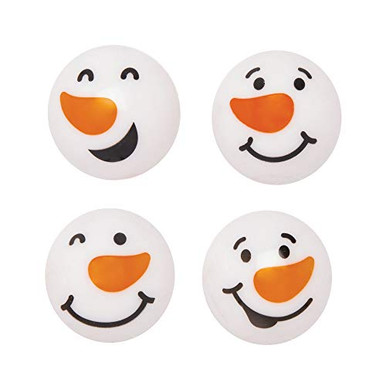 Baker Ross AT354 Snowman Light Up High Bounce Balls - Pack of 4 ...
