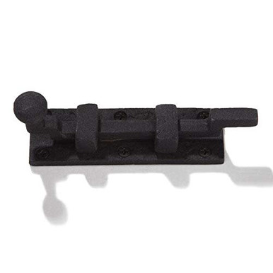 Signature Hardware 920574 Offset Iron Surface Bolt with Ball Handle ...