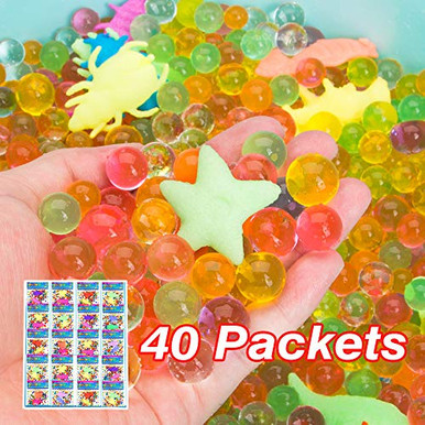 PROLOSO 40 Packet Water Growing Expandable Animals with Water Expanding ...
