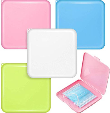 4 PCS Mask Storage Box Portable Face Mask Case Storage Bag Masks ...
