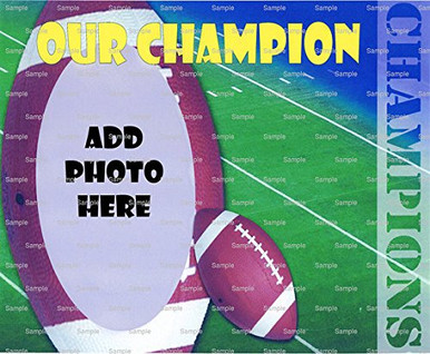 6" Round - Football Birthday - Cake Photo Frame - Edible Cake/Cupcake ...