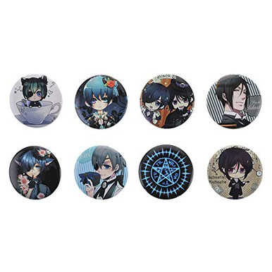 SosoJustgo2 9Pcs 58mm Anime Badge Cartoon Characters Cosplay Badge Set ...
