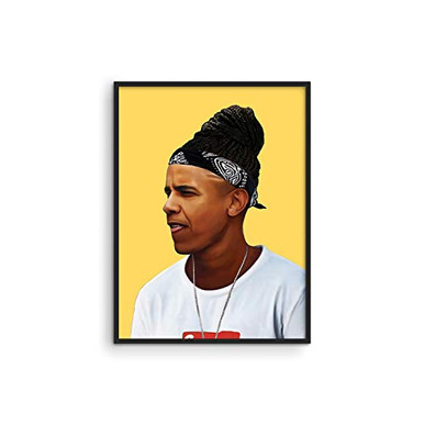 Barack Obama Poster Funny Wall Decor - by Haus and Hues - Barack Obama ...
