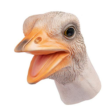 Yolococa Soft Natural Latex Rubber Animal Ostrich Hand Puppet Set for ...