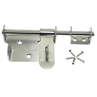 RLECS Stainless Steel Barrel Bolt Latch Hasp Kit for Door Gate ...
