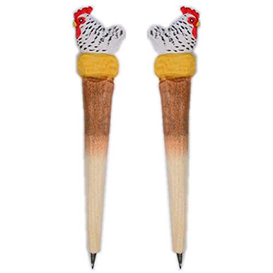 Wood carving Gel Ink Pen ball point pen for student Office School Party ...