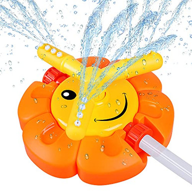 Outdoor Water Spray Sprinkler for Kids and Toddlers - Backyard Spinning ...