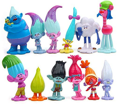 LRUU 12PCS Mini Trolls Action Figures Trolls Toys.Action Figure Toys ...