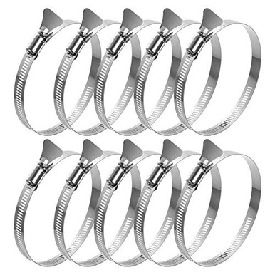Steelsoft - Stronger Knob - Stainless Steel Metal Hose Clamps 4 inch ...