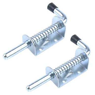 Semetall Spring Loaded Barrel Bolt Latch 2 Pack Heavy Duty Gate Spring ...