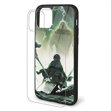 Tangry Glass Phone Case for Anime Attack on Titan Print Silicone Frame ...