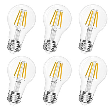 A19 E26 Base Dimmable Edison LED Bulb 4W?40 Watt Equivalent?Stepless ...