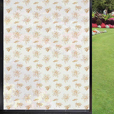 Queen Bee Window Film Static Cling FilmOutline Illustrations of Honey ...