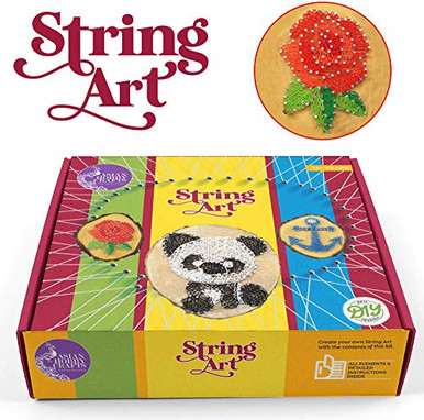 Asian Hobby Crafts Wooden String Art Kit- Make one Complete String Art ...