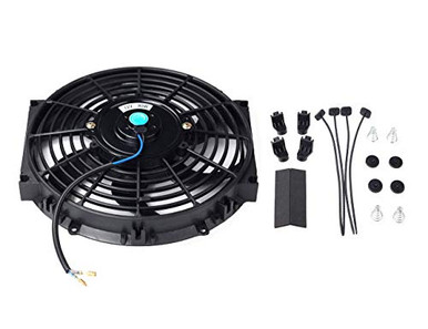 10'' inch Black Slim Fan Push Pull Electric Radiator Cooling 12V 80w ...