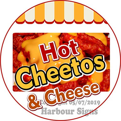 Harbour Signs Hot Cheetos and Cheese Decal Concession Restaurant Food ...