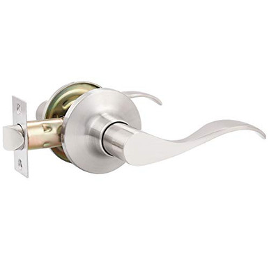 GOBEKOR 1 Pack Passage Lever Door Handles Satin Nickel Door Levers for ...