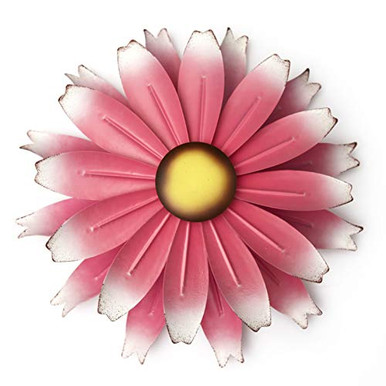 The Lakeside Collection Metal Flower Spinner for Walls - Kinetic Floral ...
