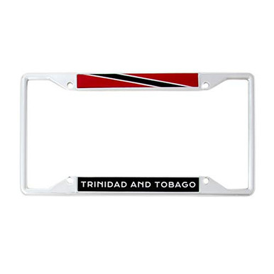 Desert Cactus Country of Trinidad Flag License Plate Frame for Front or ...