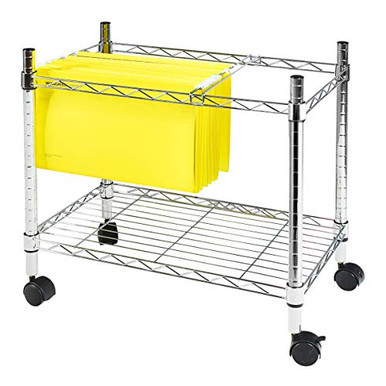 Giantex Metal Rolling File Cart for Legal Size Folder Compact Mobile ...