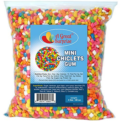 A Great Surprise Mini Chiclets - Chewing Gum - Gumball Machine Refills ...