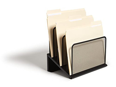 TRU RED TR57554-CC 5 Compartment Wire Mesh File Organizer ...
