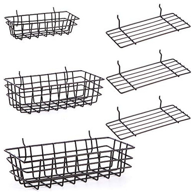 Pegboard Baskets and Peg Board Racks Pegboard Hooks for Organizing ...